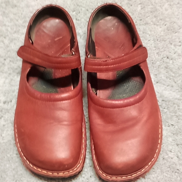 Earth | Shoes | Earth Mary Jane Comfort Shoes Burgundy Leather Kalso ...